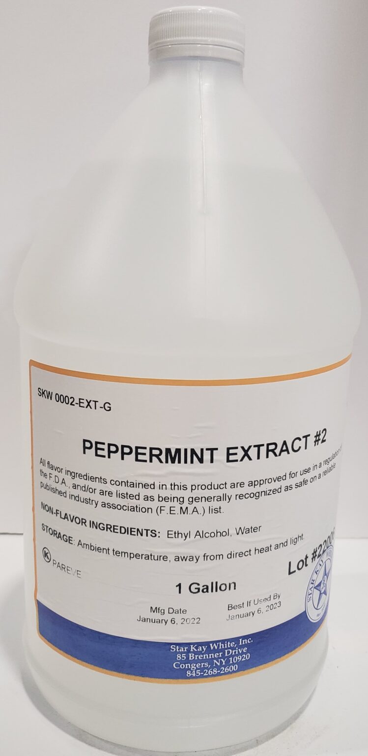 Peppermint Extract #2 Natural No Color Gal – Dingman's Dairy