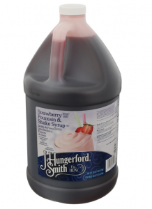 JHS Strawberry Fountain Syrup 4 Gal Cs – Dingman's Dairy