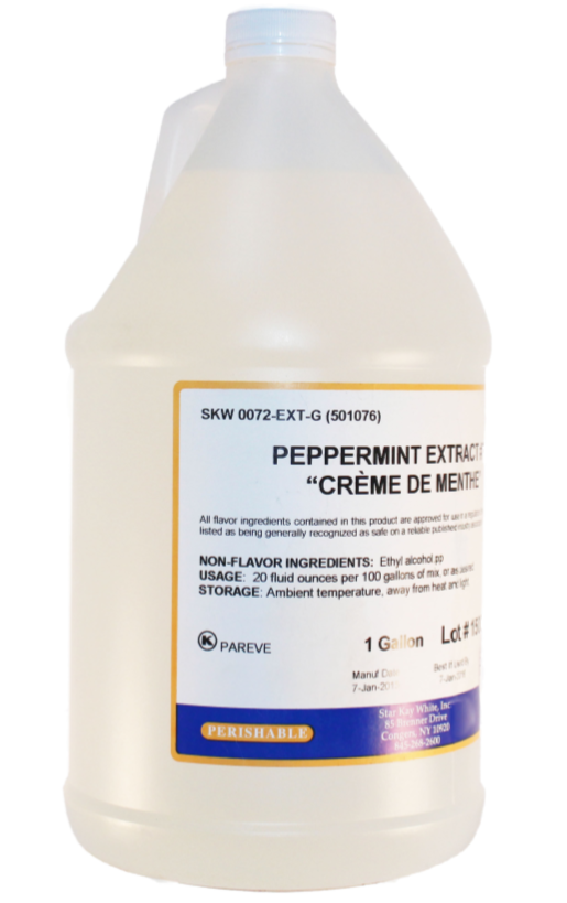 Peppermint Extract #72 Cream De Mente Gal – Dingman's Dairy