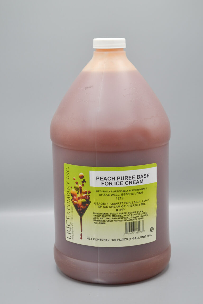IR Peach Puree 4/1G – Dingman's Dairy